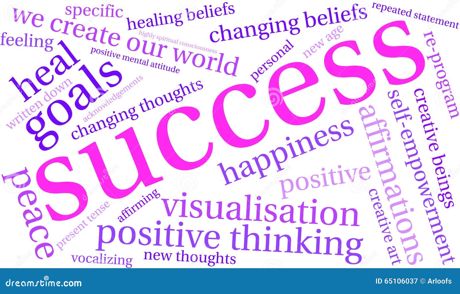 Success Word Cloud stock illustration. Illustration of goals - 65106037