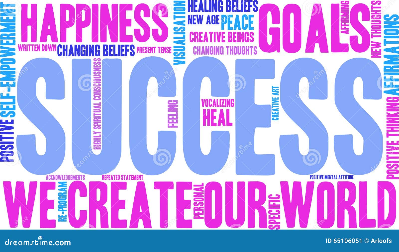 Success Word Cloud stock illustration. Illustration of positive - 65106051