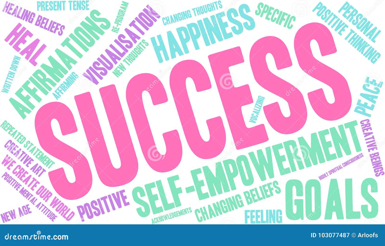 Success Word Cloud stock illustration. Illustration of create - 103077487