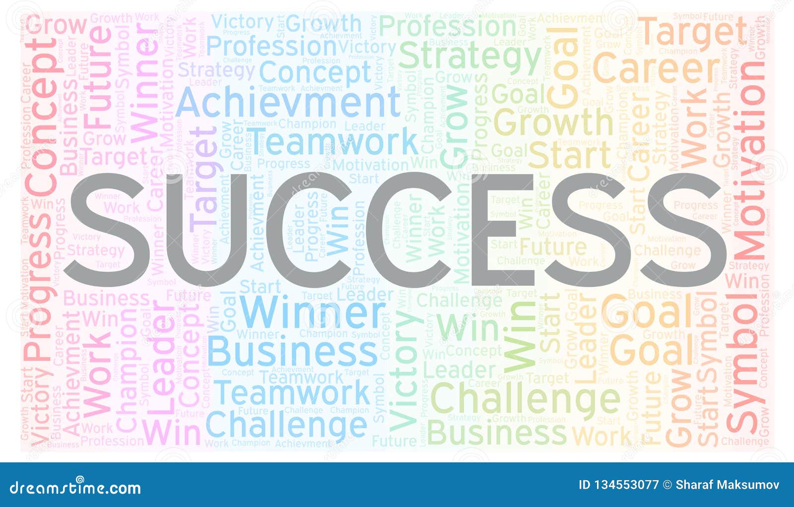 Success word cloud stock illustration. Illustration of wordcloud ...
