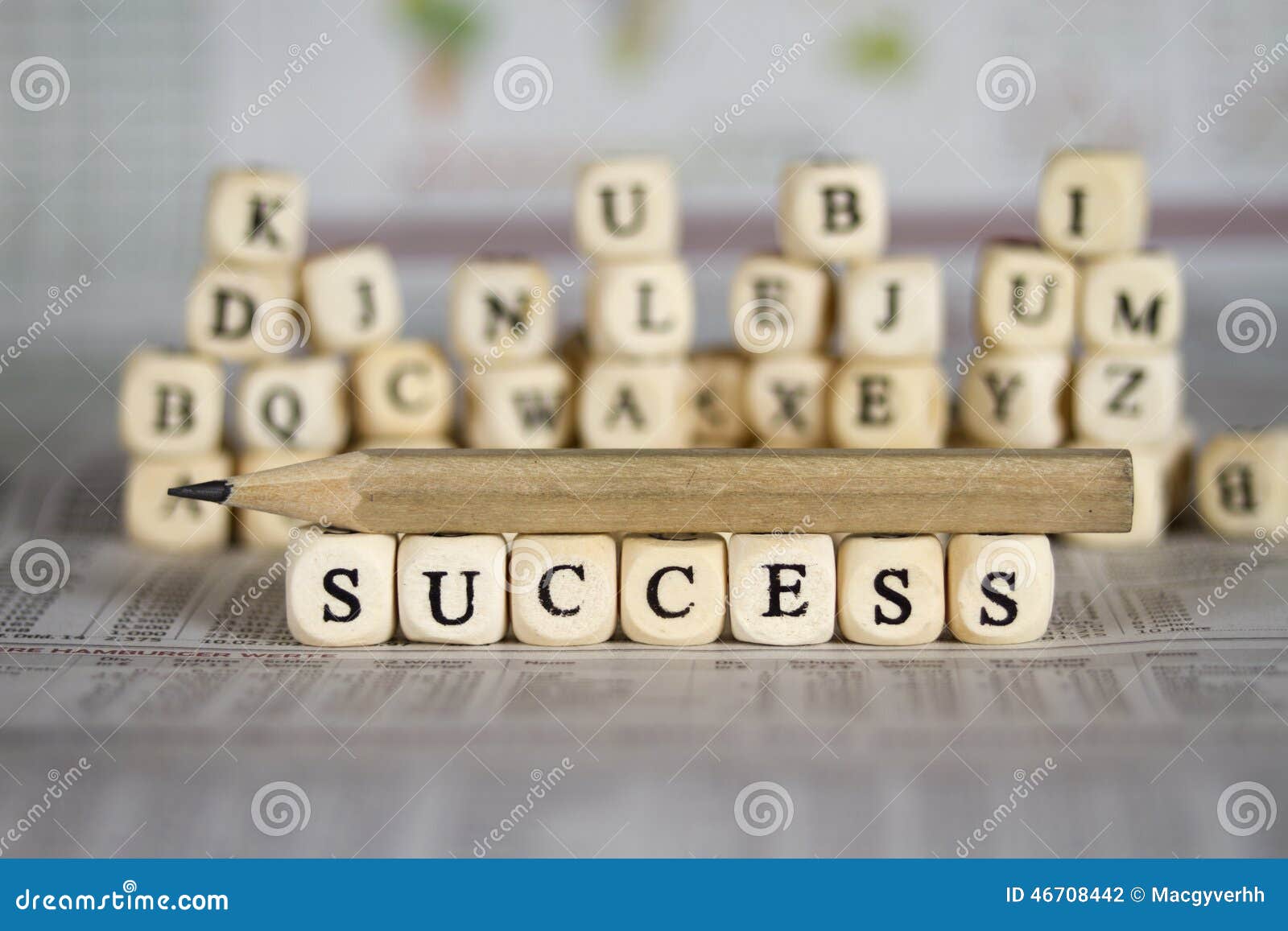 Success stock photo. Image of success, statement, letters - 46708442