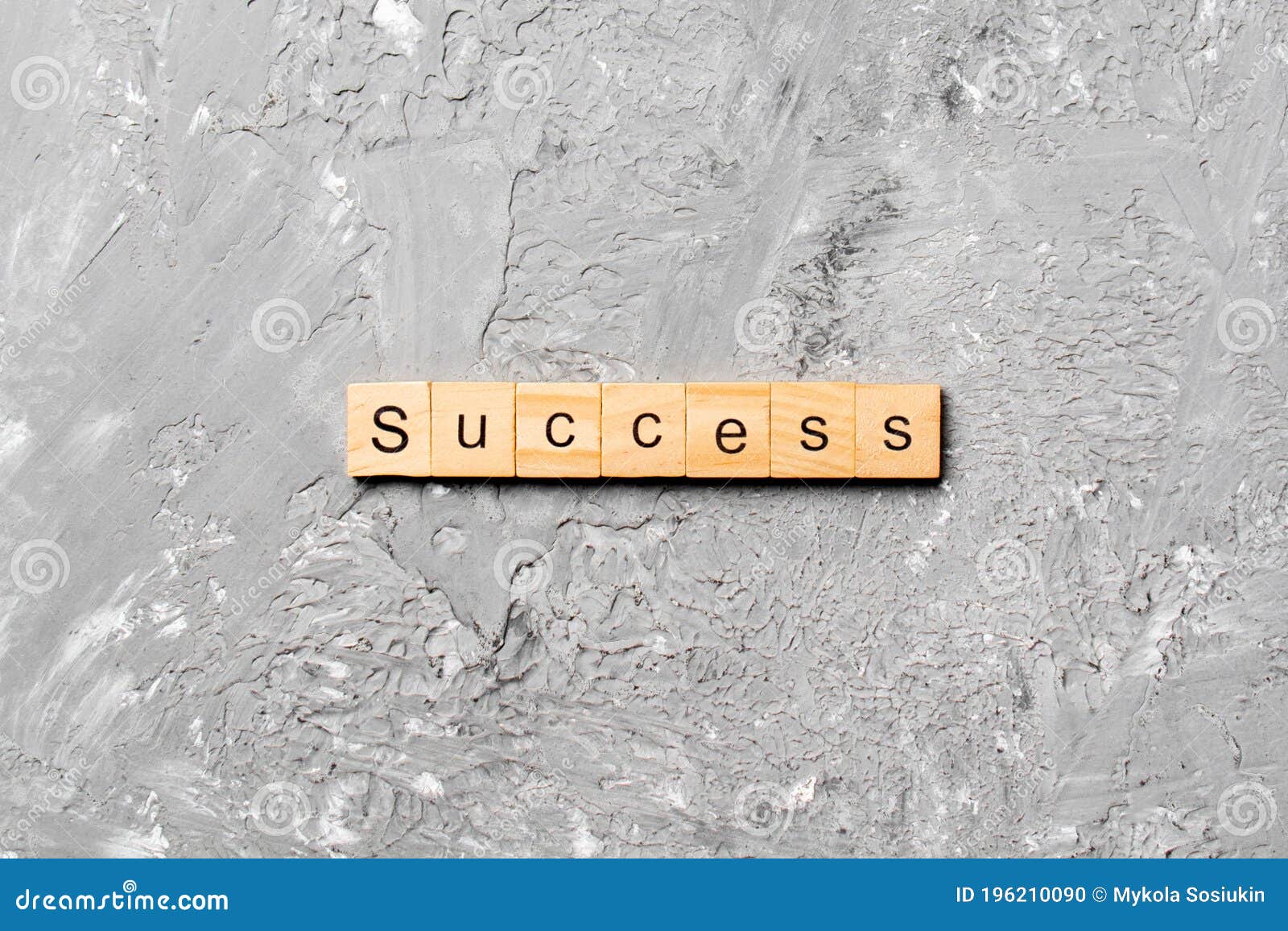 Success Word Written on Wood Block. Success Text on Table, Concept ...