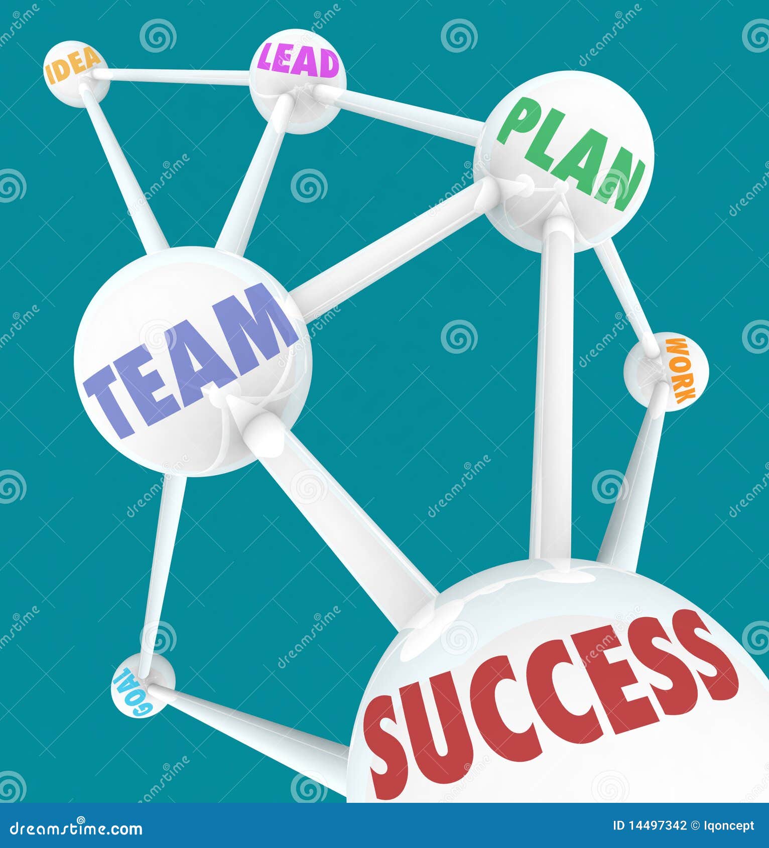 Success Words - Connected Spheres Stock Illustration - Illustration of ...