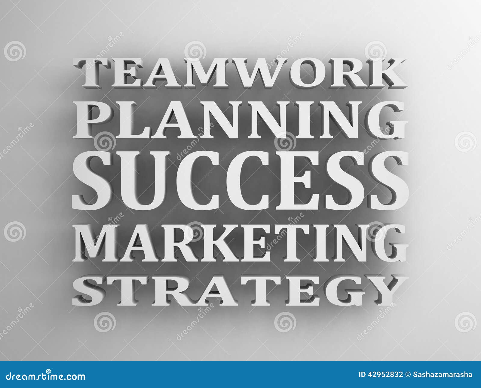 SUCCESS Words Tag Cloud on White Wall with Shadow Stock Illustration ...