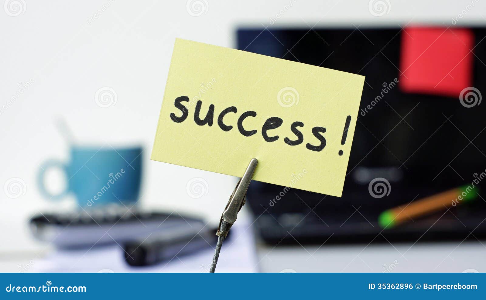 Success written memo stock photo. Image of paper, notepaper - 35362896