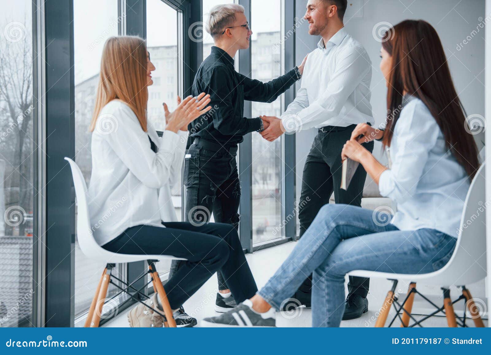 Successful Agreement. Doing Handshake Stock Image - Image of adult ...