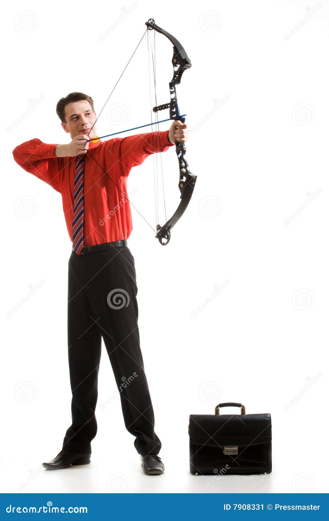 Successful archer stock image. Image of case, crossbow - 7908331