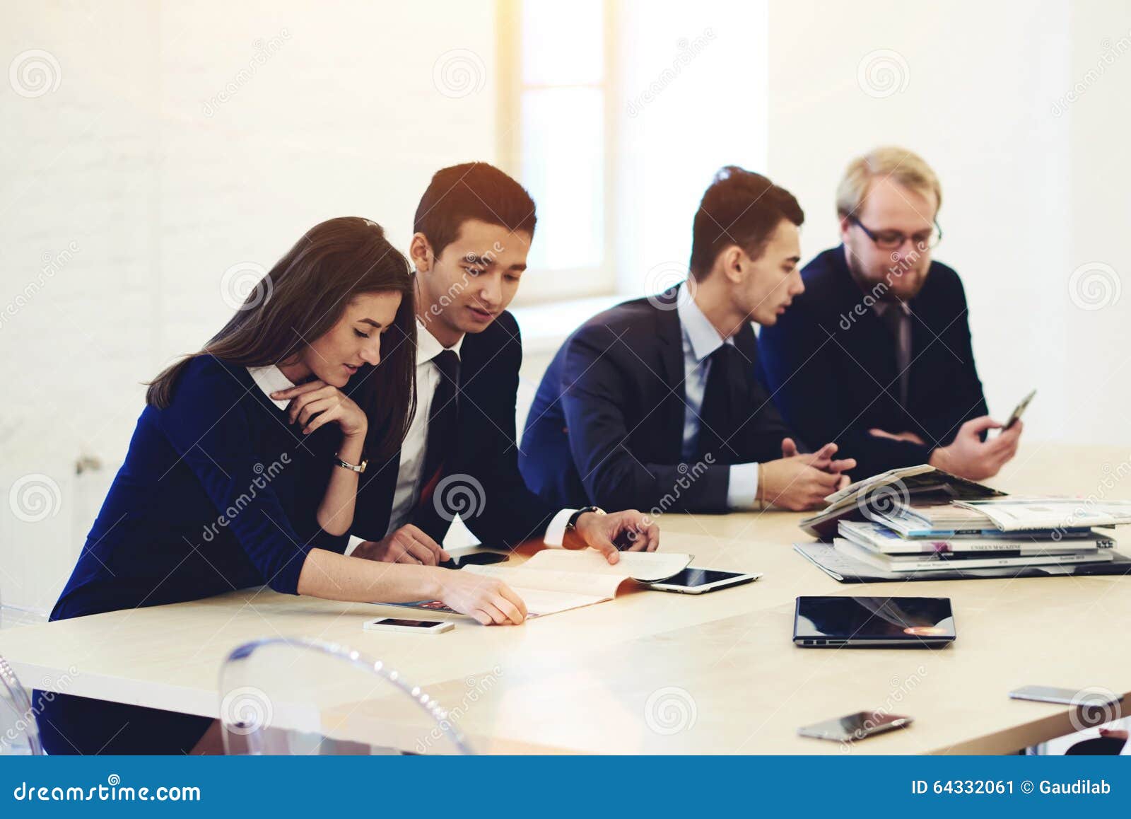 Successful Architects Talking among Themselves while Waiting for the ...