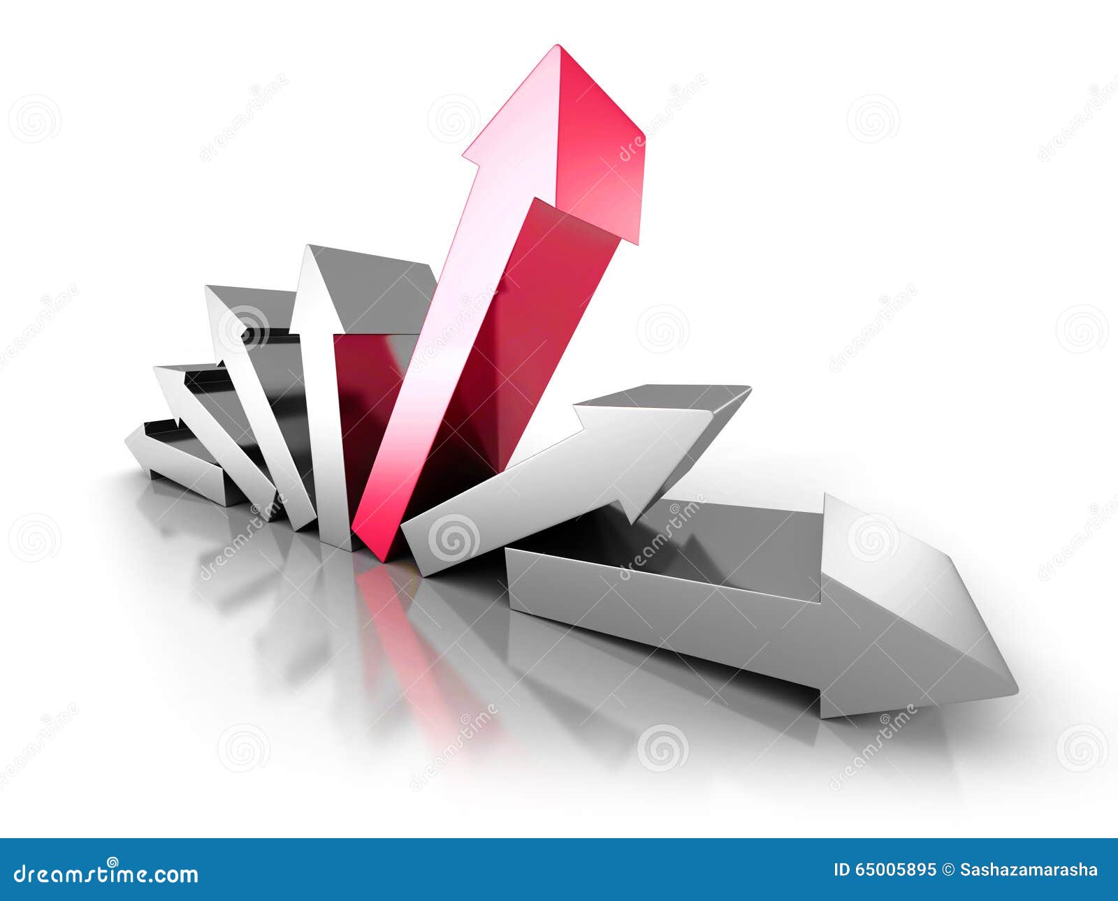 Successful Arrow Leader of Concept Team Stock Illustration ...