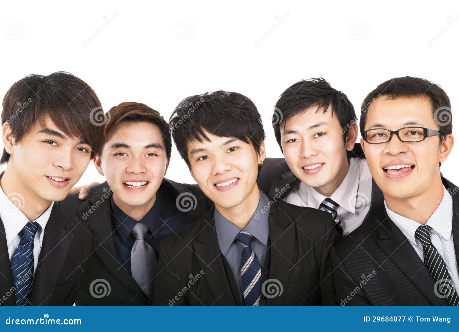 Successful Asian Business Team Stock Image - Image of portrait, space ...