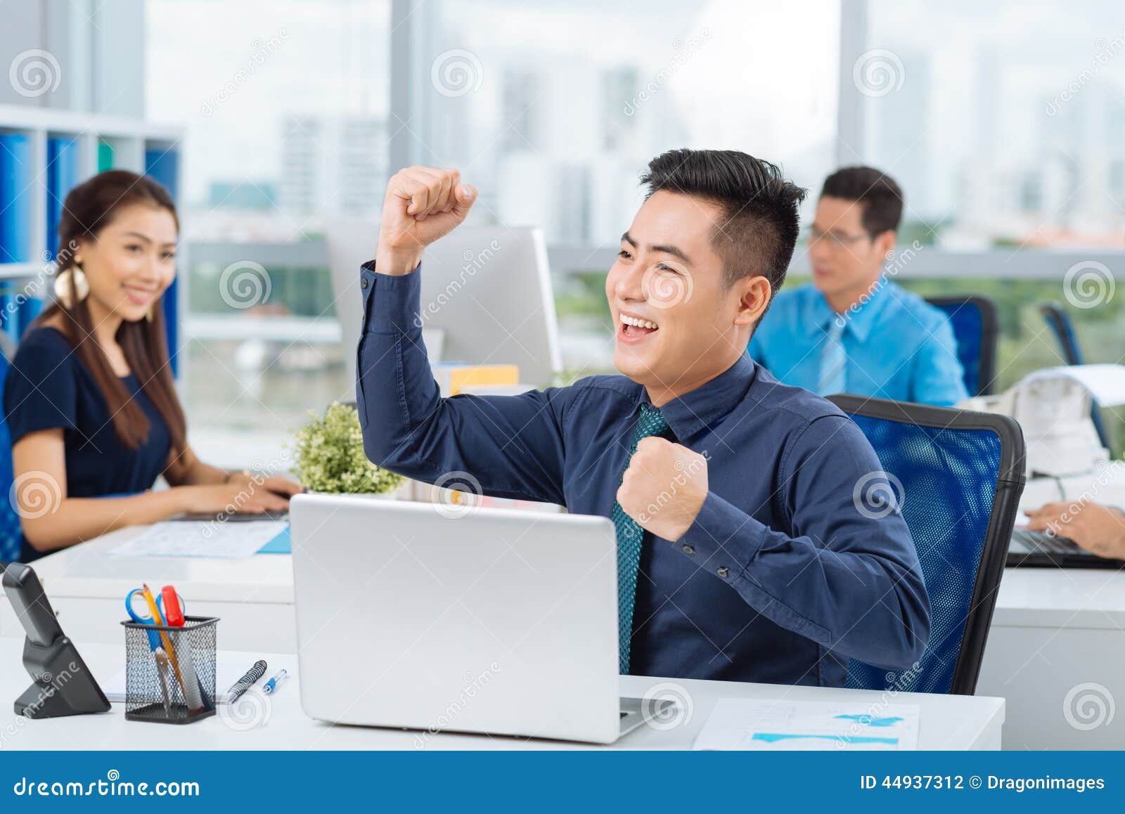 Successful Asian manager stock photo. Image of formal - 44937312