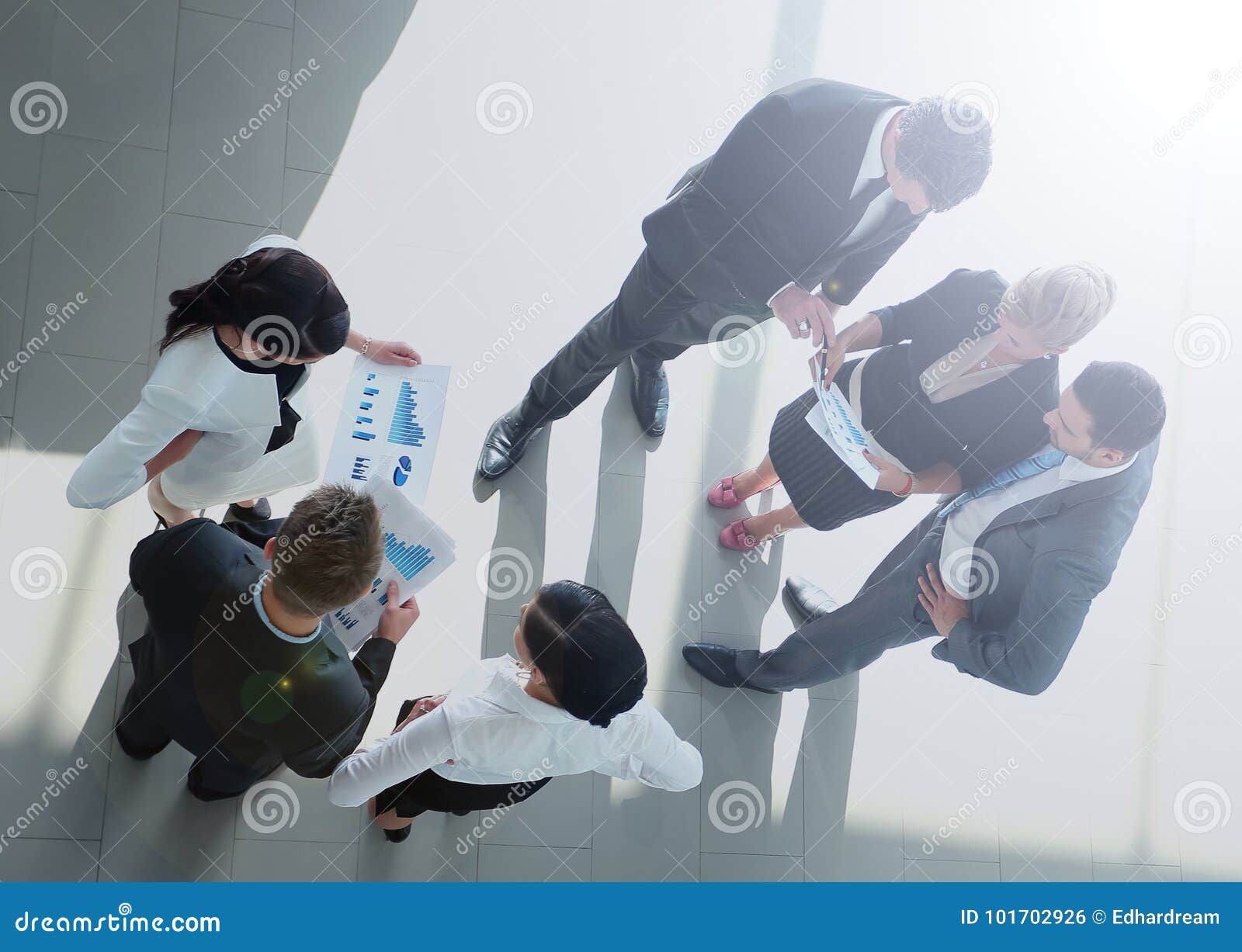 Successful Busines Team Discussing in a Modern Office Stock Photo ...