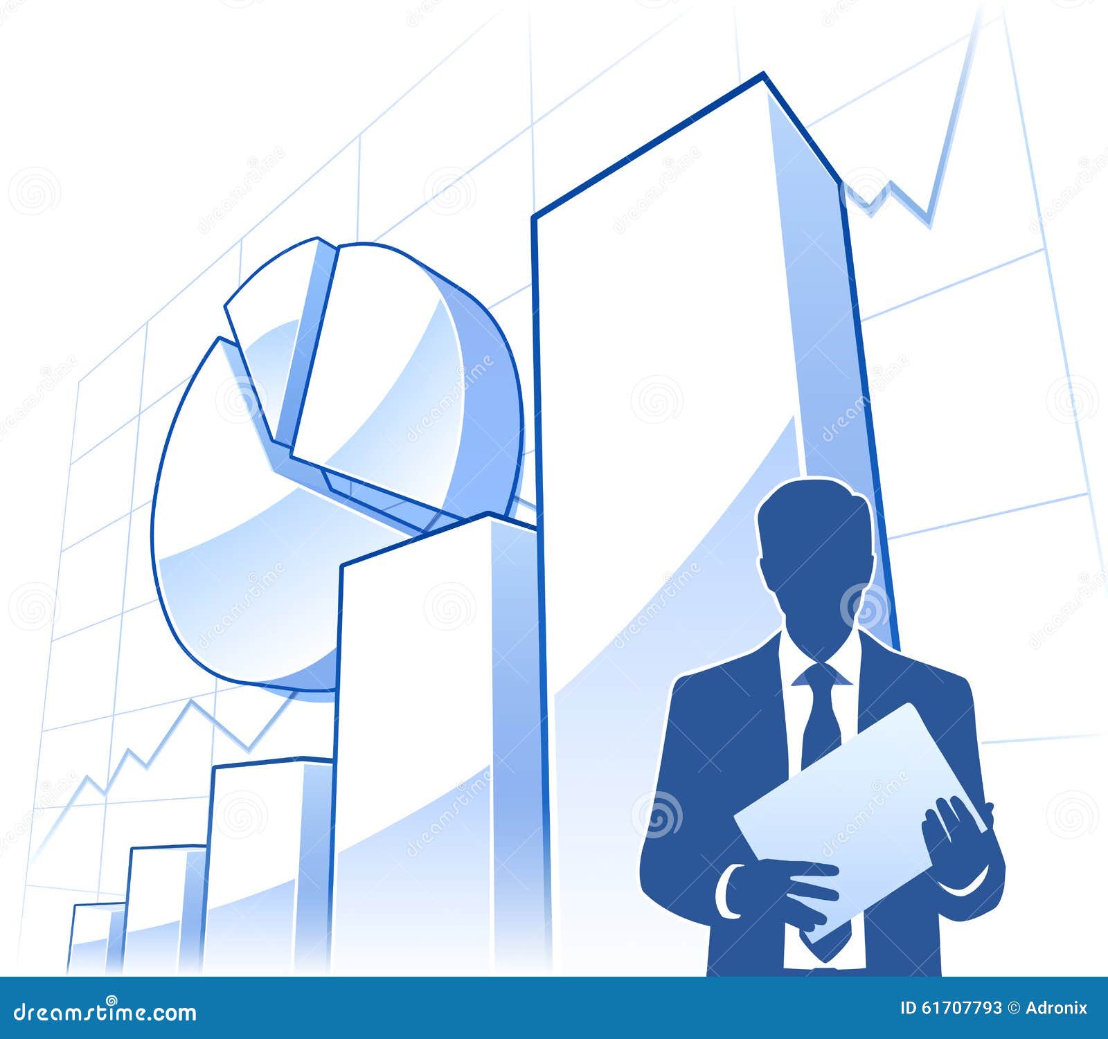 Successful business stock vector. Illustration of success - 61707793