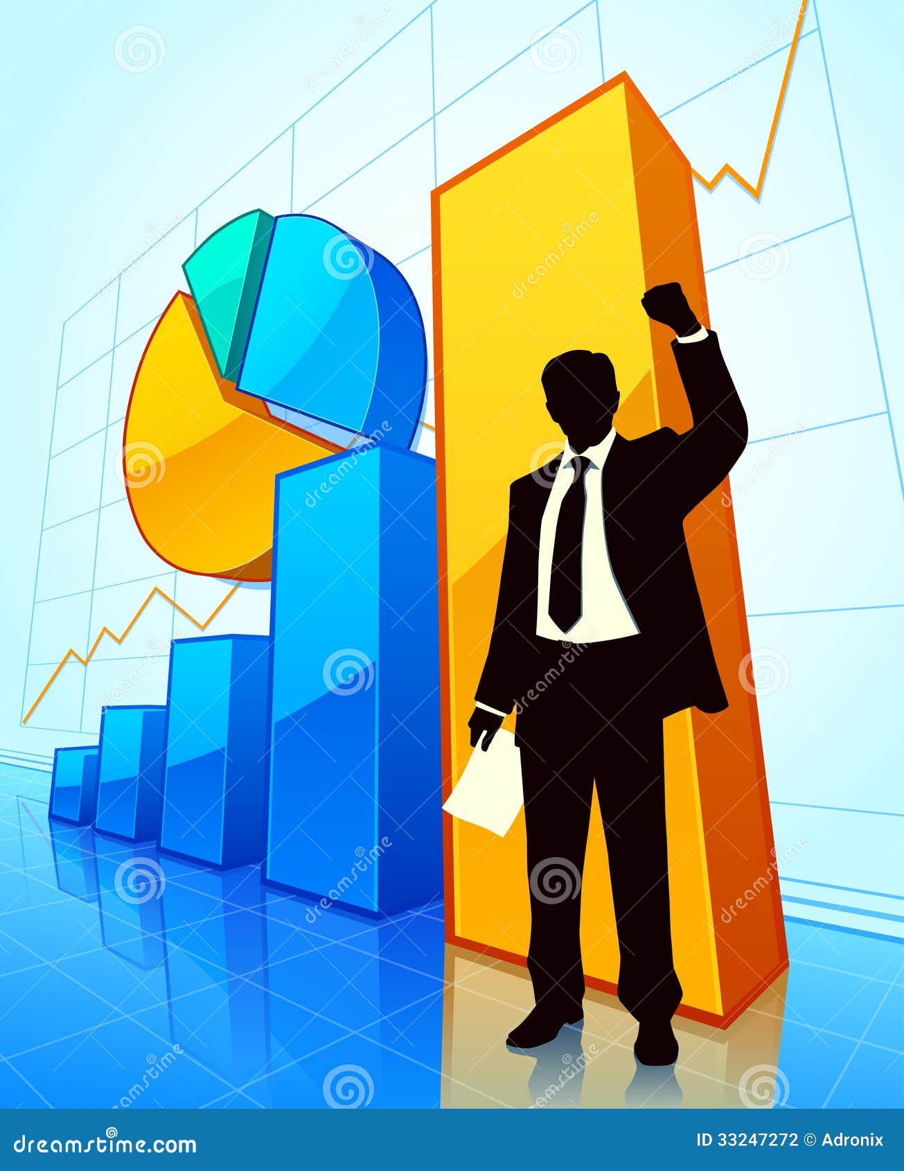 Successful business stock vector. Illustration of analysis - 33247272