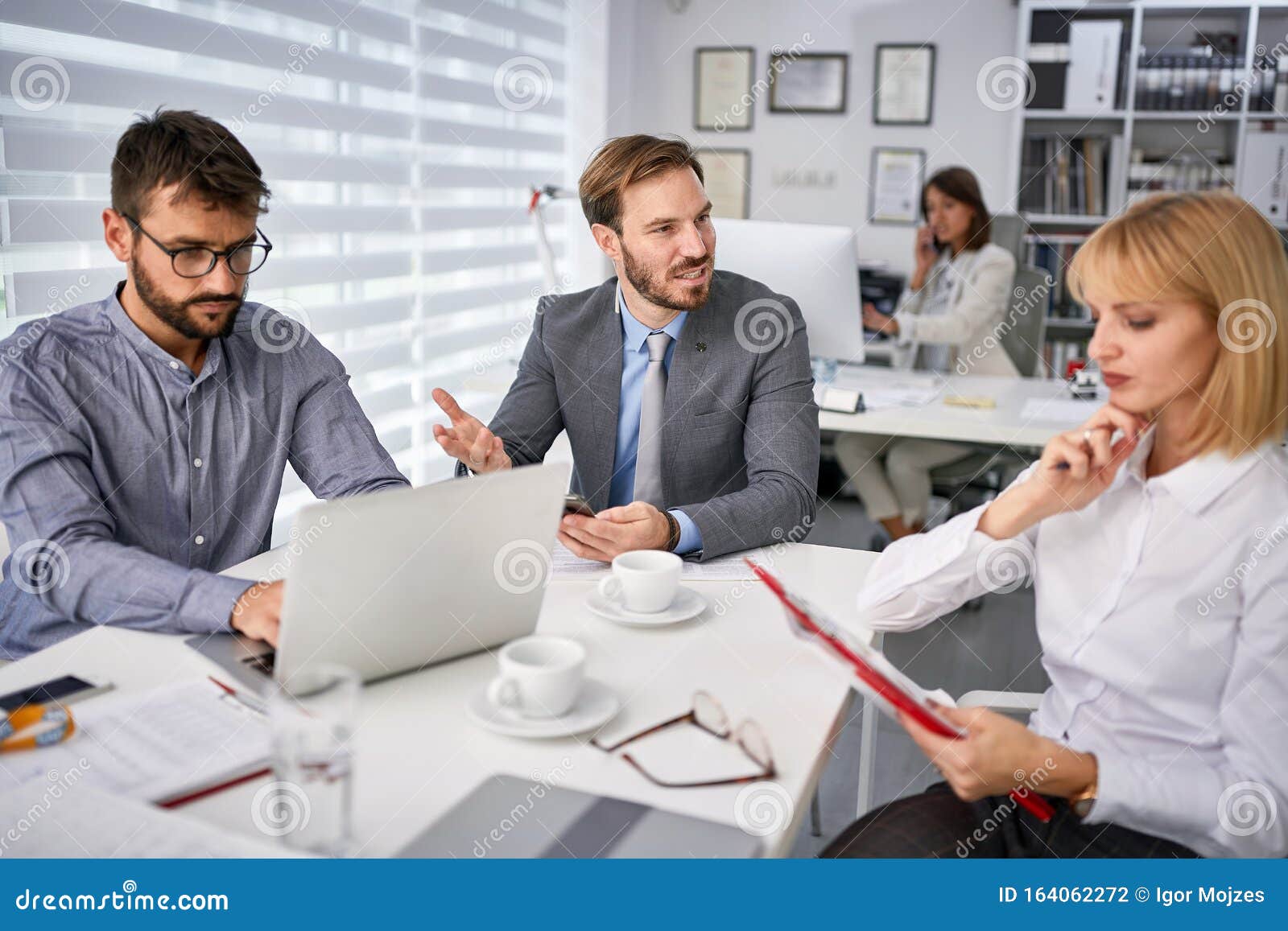 Successful Business Colleagues Have Meeting Stock Photo - Image of ...