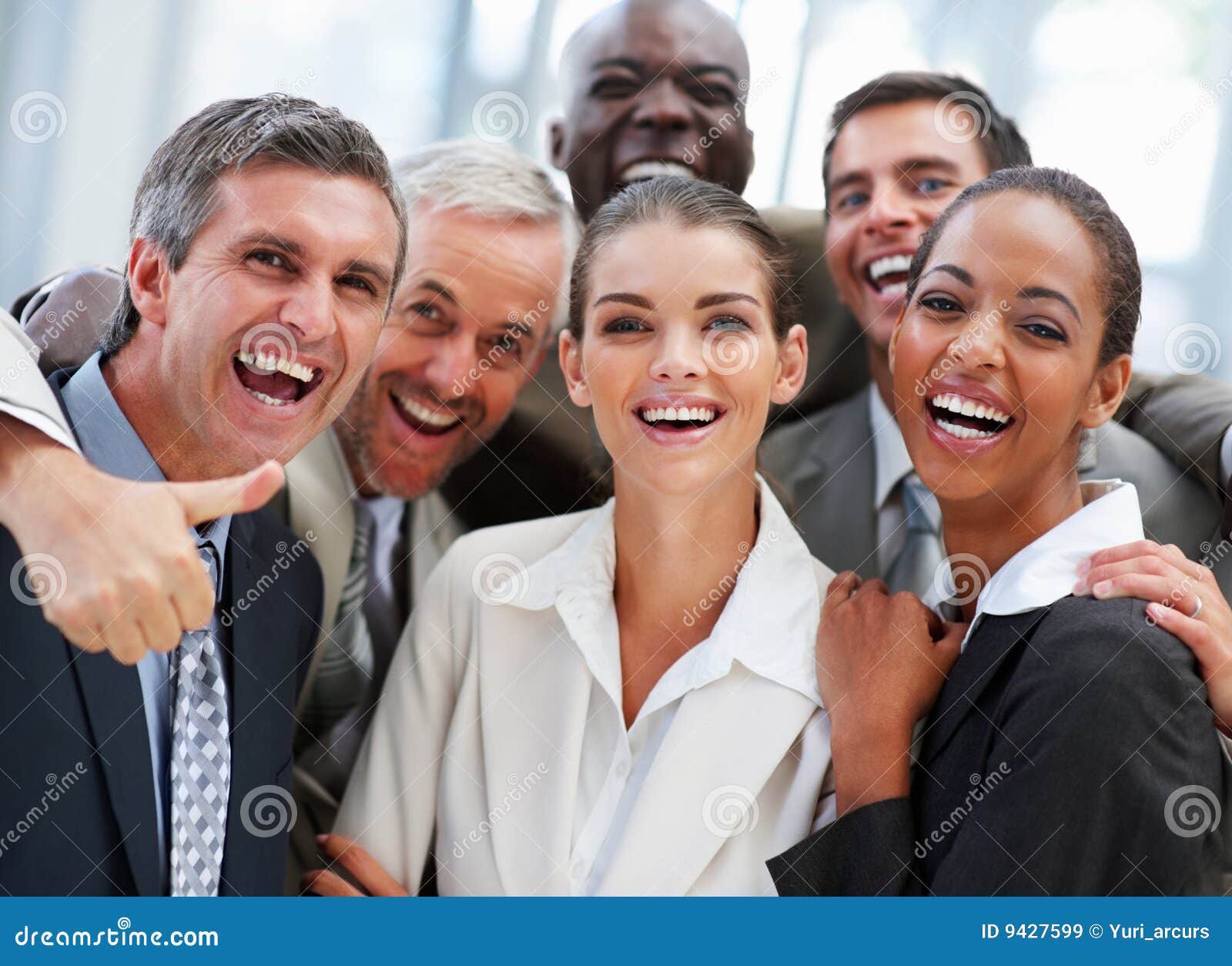 Successful Business Colleagues, Laughing Stock Image - Image of life ...