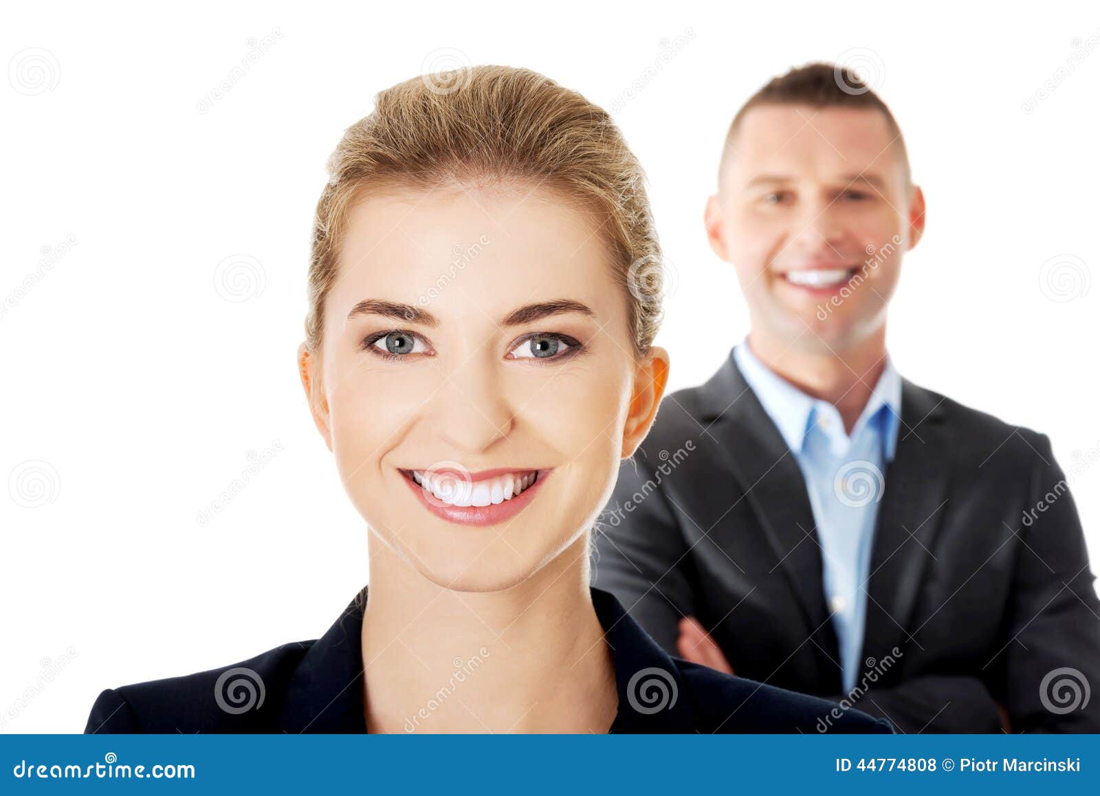 Successful business couple stock photo. Image of isolated - 44774808