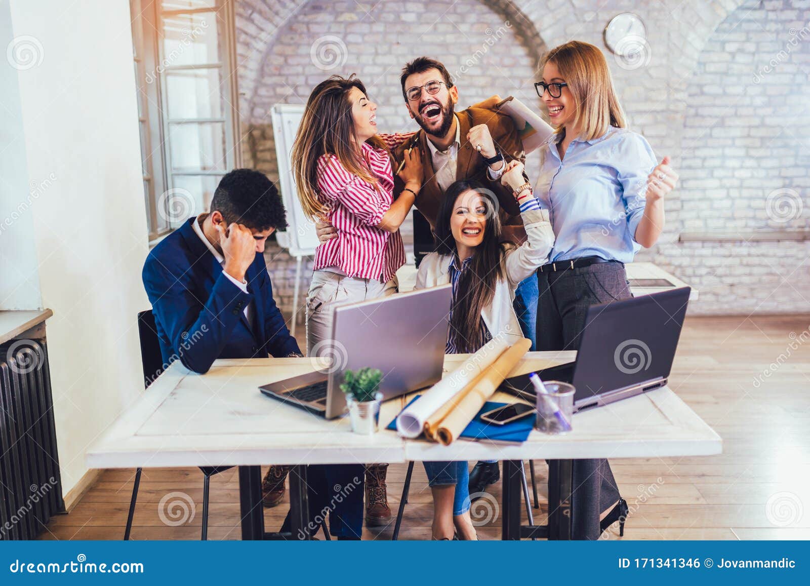 Business Group of People at Work in Office Stock Photo - Image of ...