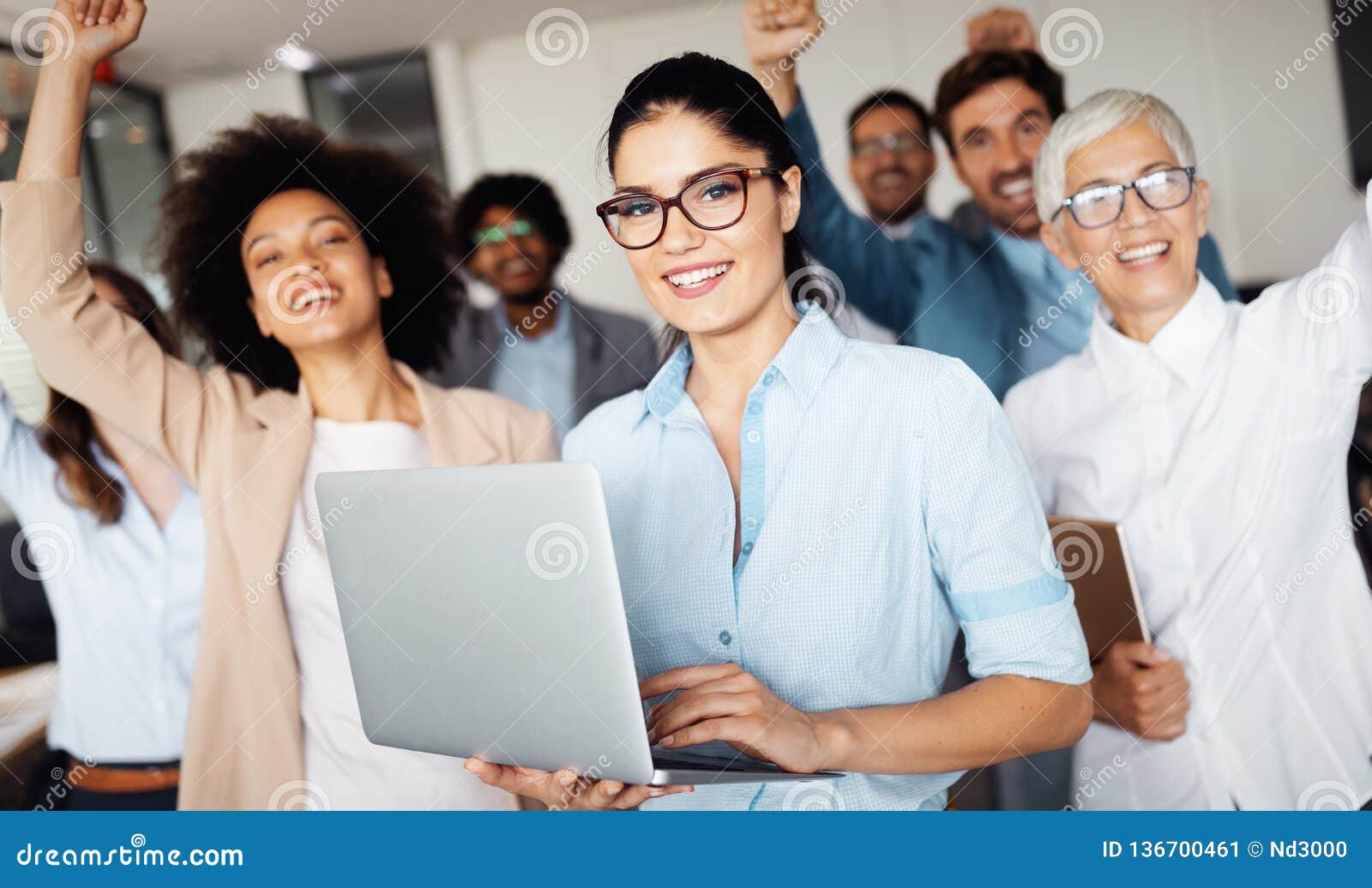 Successful Business Group of People at Work in Office Stock Image ...