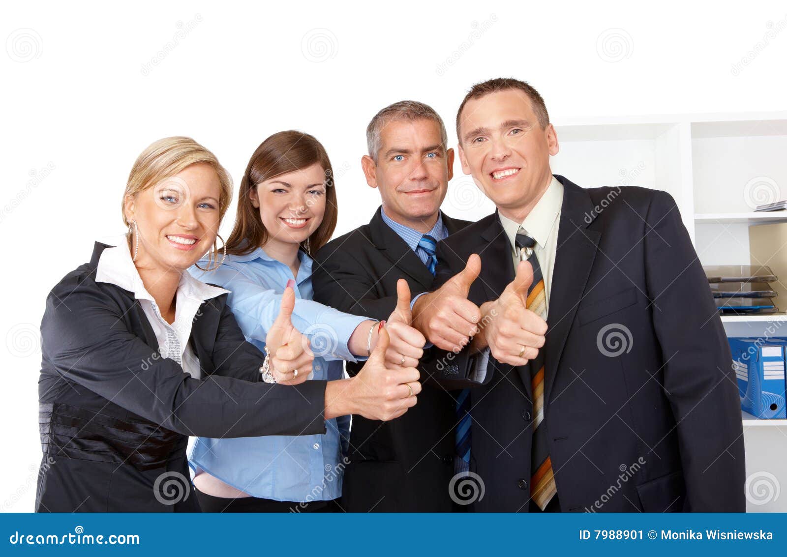 Successful Business Group Thumbs Up Stock Image - Image of meeting ...