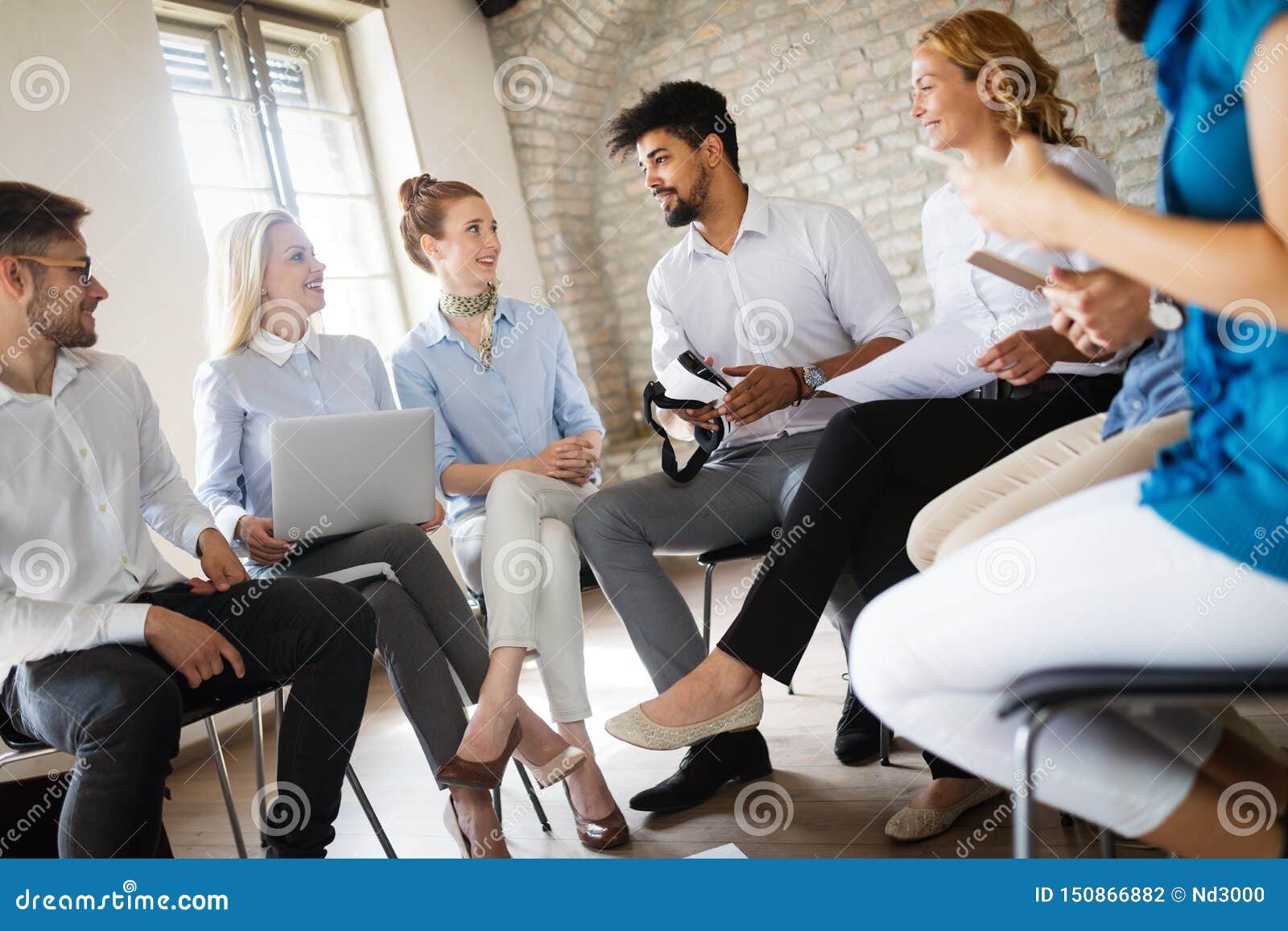 Successful Business Group Working at the Office. Stock Photo - Image of ...