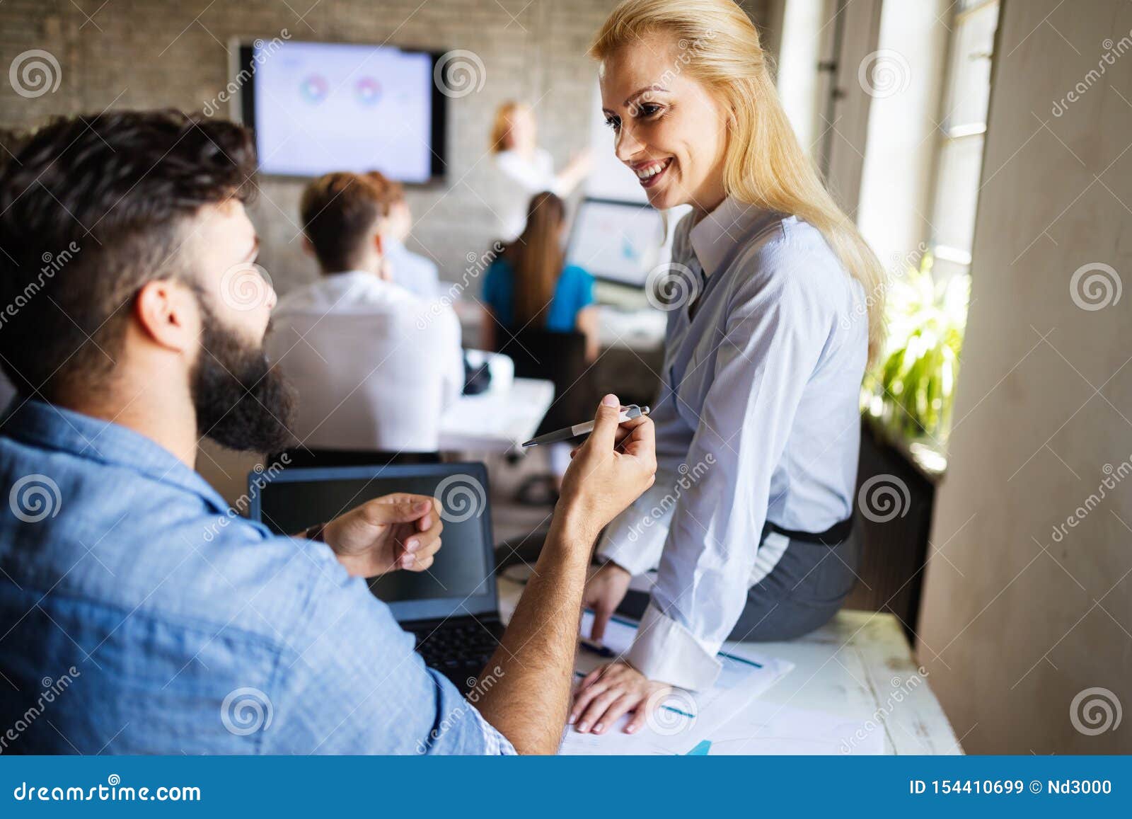 Successful Business Group Working at the Office. Stock Image - Image of ...
