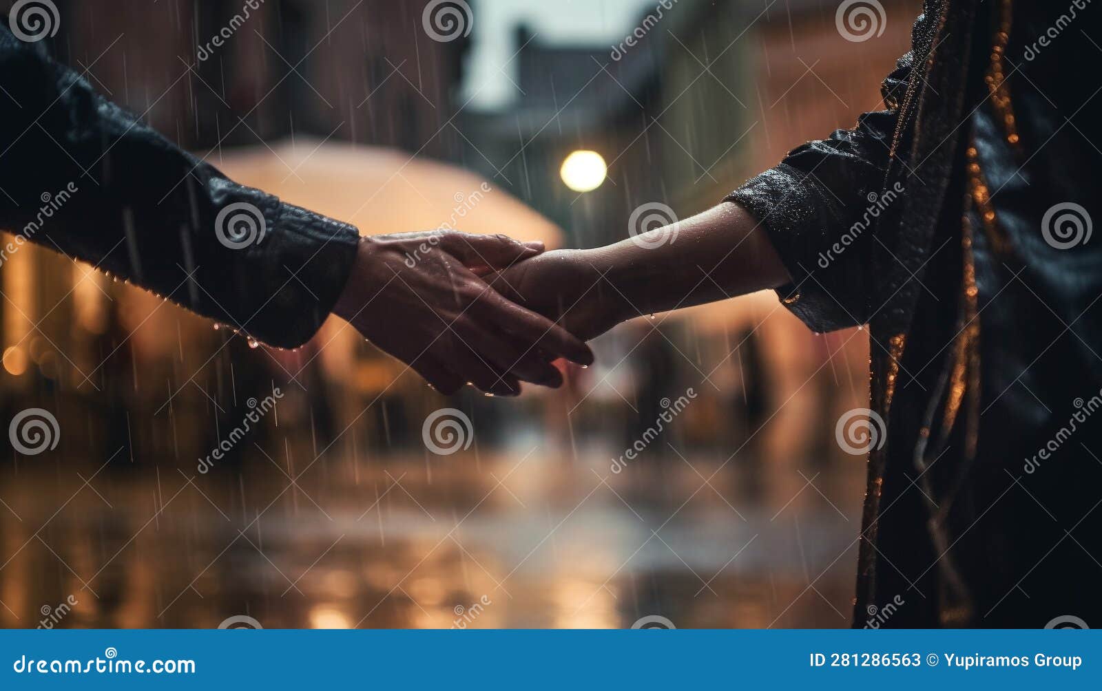 Successful Business Handshake between Two Smiling Adults in City Rain ... Successful Business Handshake between Two Smiling Adults in City Rain ...