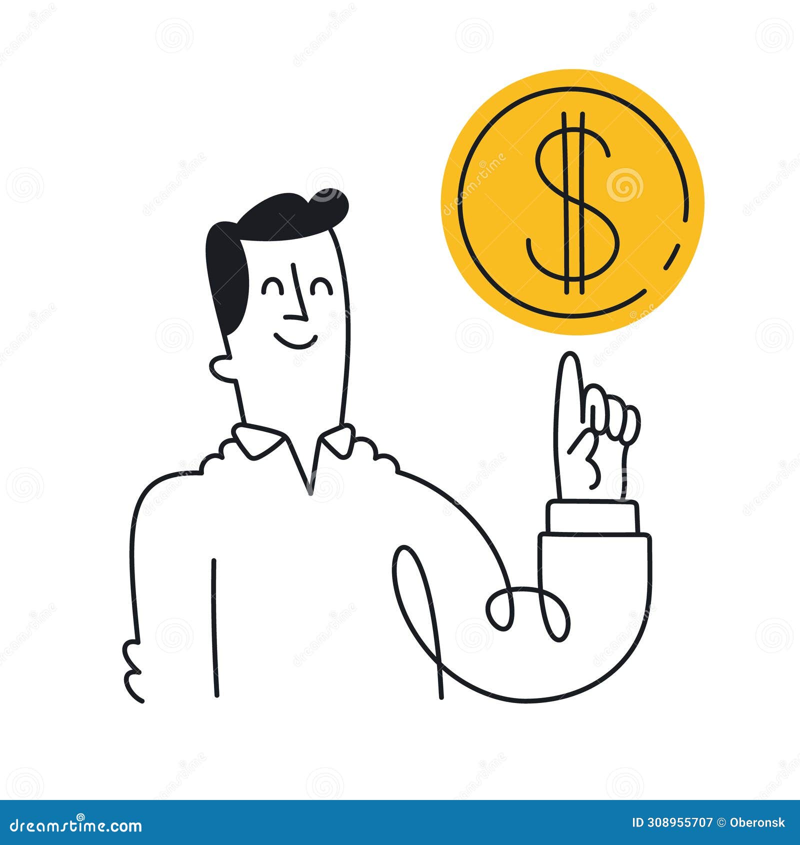 Successful Business Idea Visualization! Doodle Style with an Editable ...