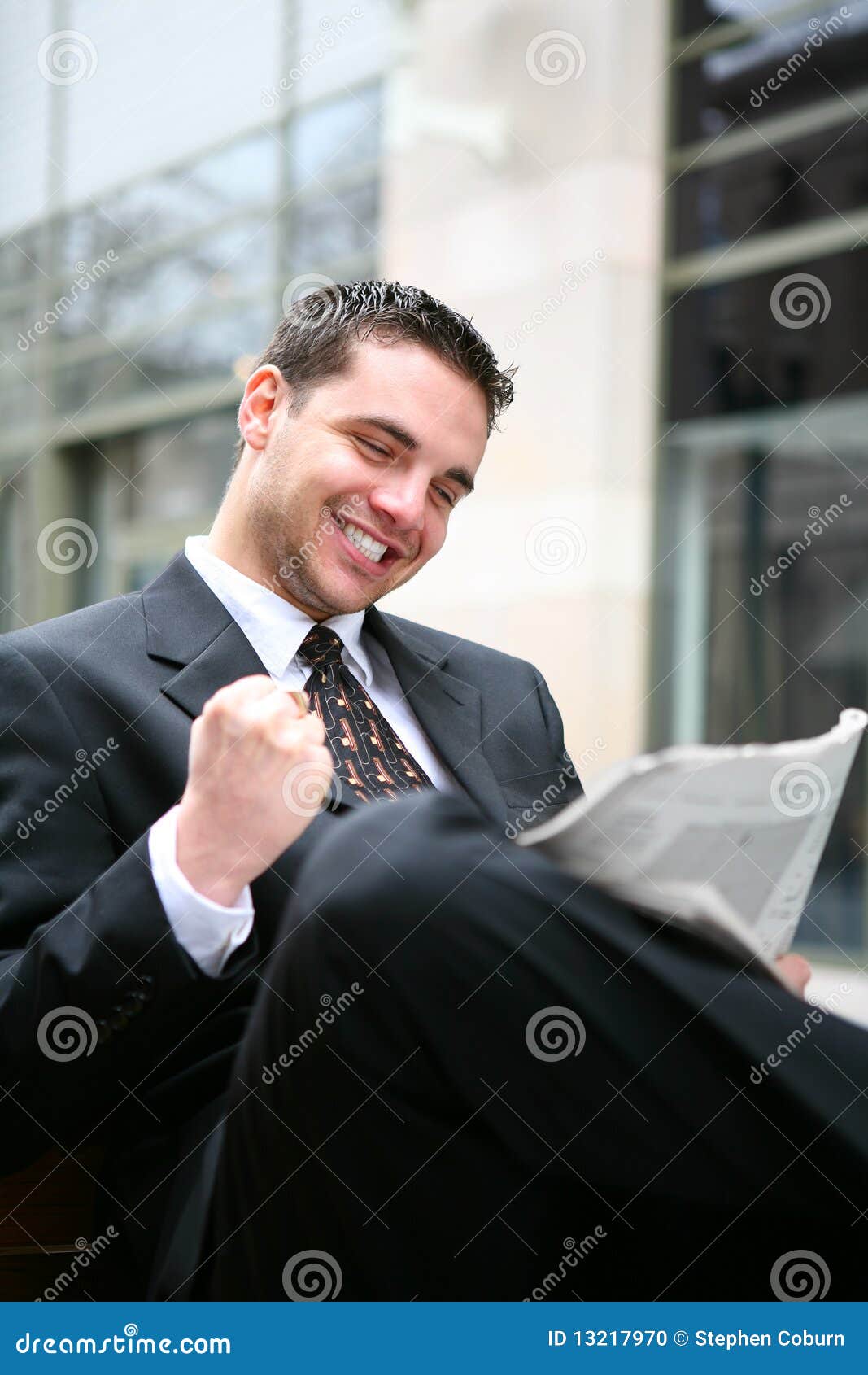 Successful Business Man stock photo. Image of male, celebration - 13217970