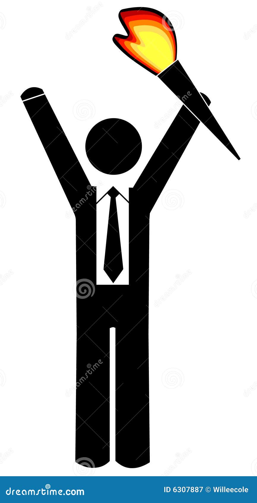 Successful business man stock vector. Illustration of company - 6307887