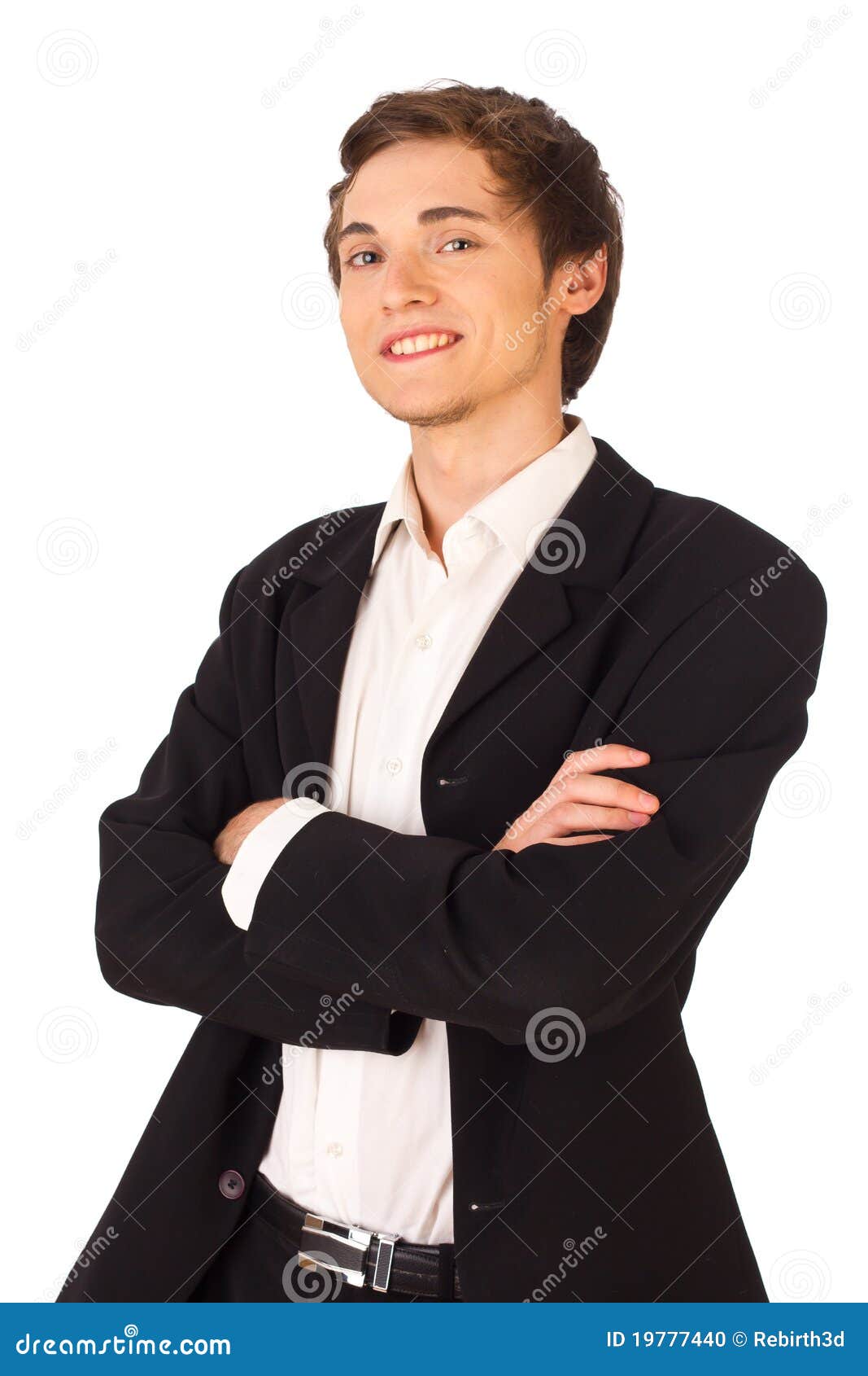 Successful Business Man Standing Stock Photo - Image of confident ...