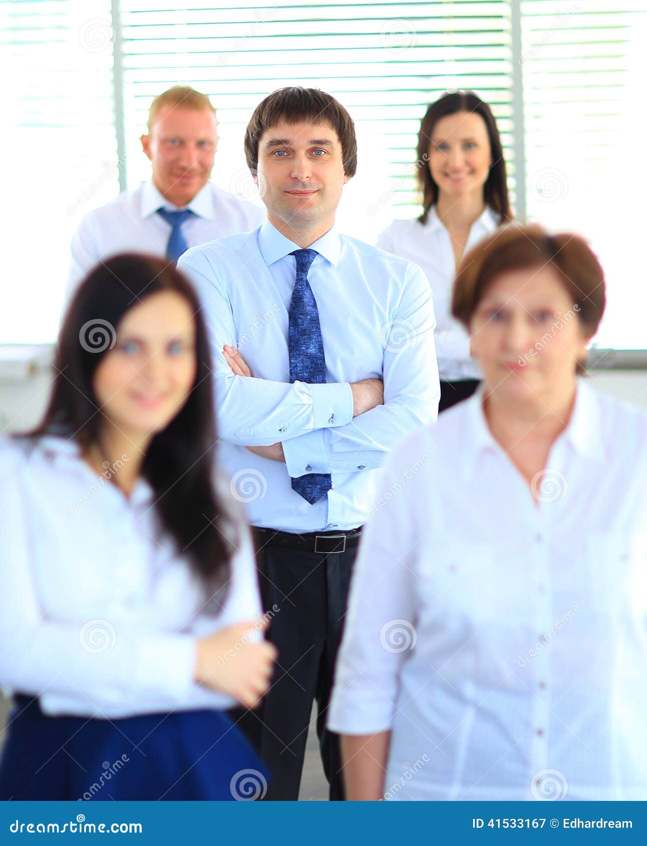 Successful Business Man Standing Stock Image - Image of hands ...