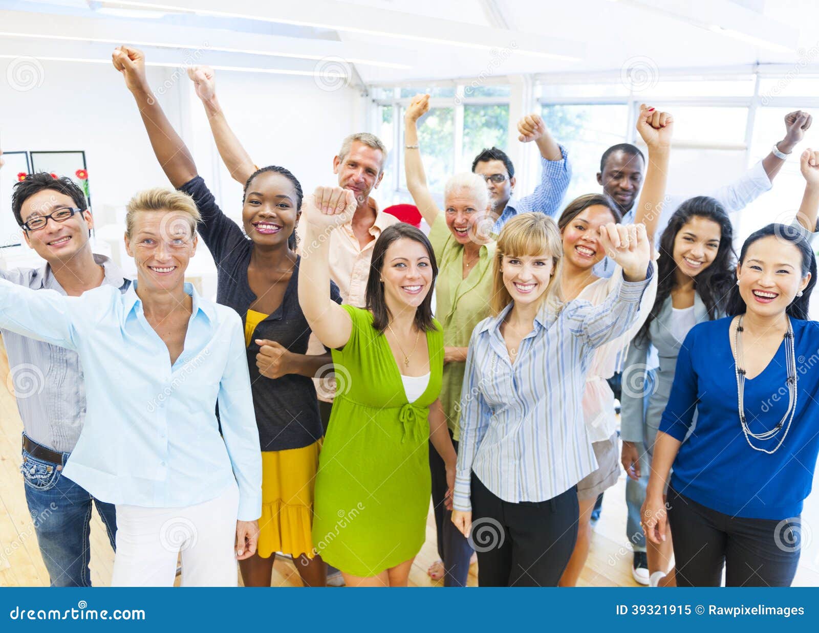 Successful Business People Celebrating Stock Image - Image of learning ...