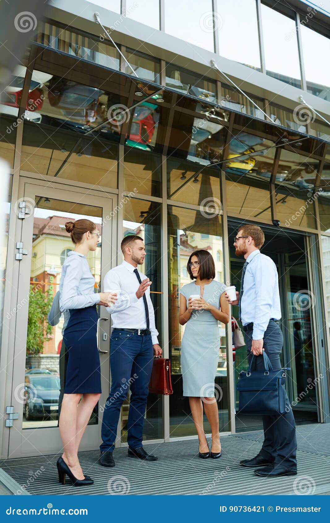 Successful Business People Outdoors Stock Image - Image of urban ...