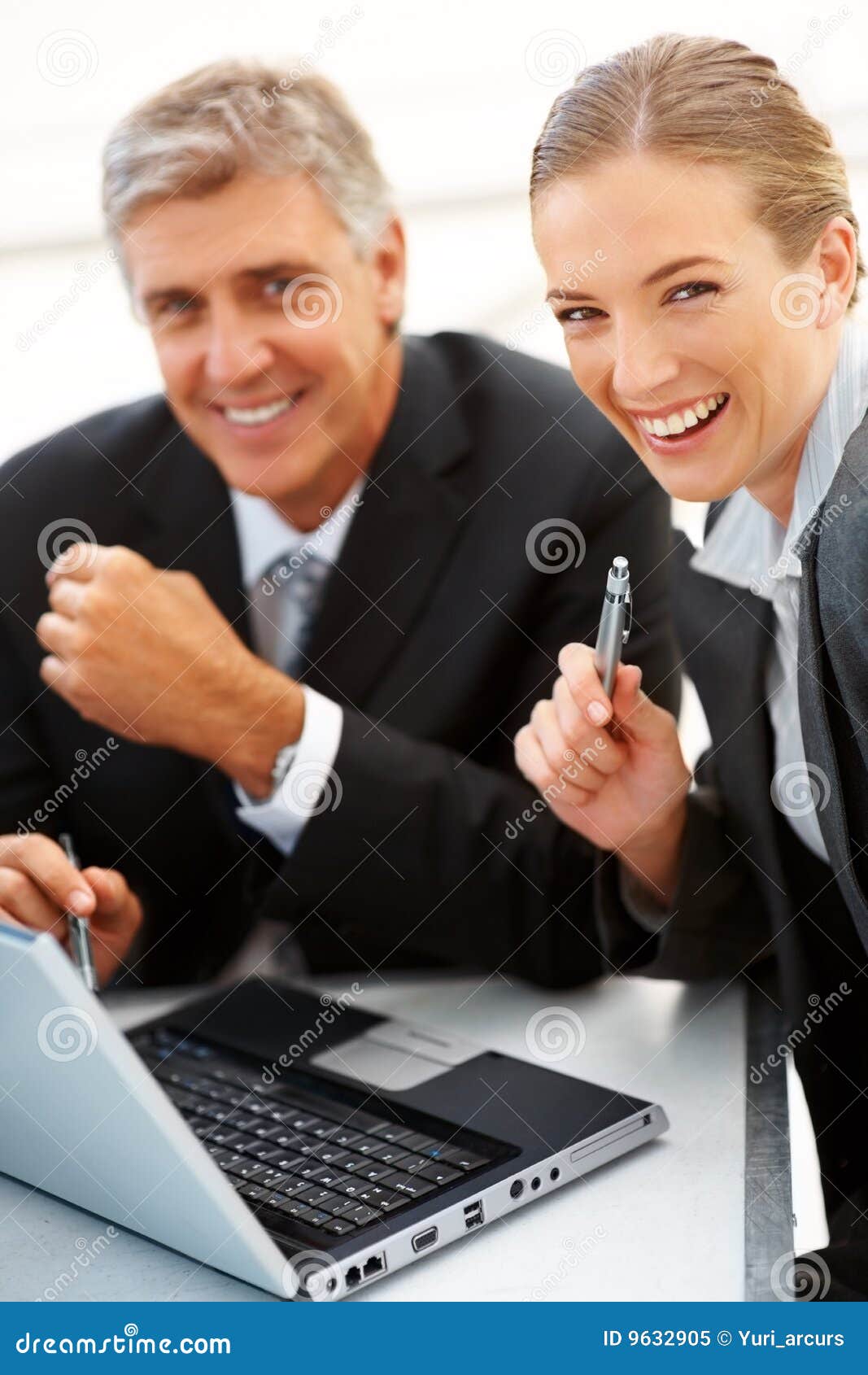 Successful Business People at Work Stock Image - Image of people, girl ...