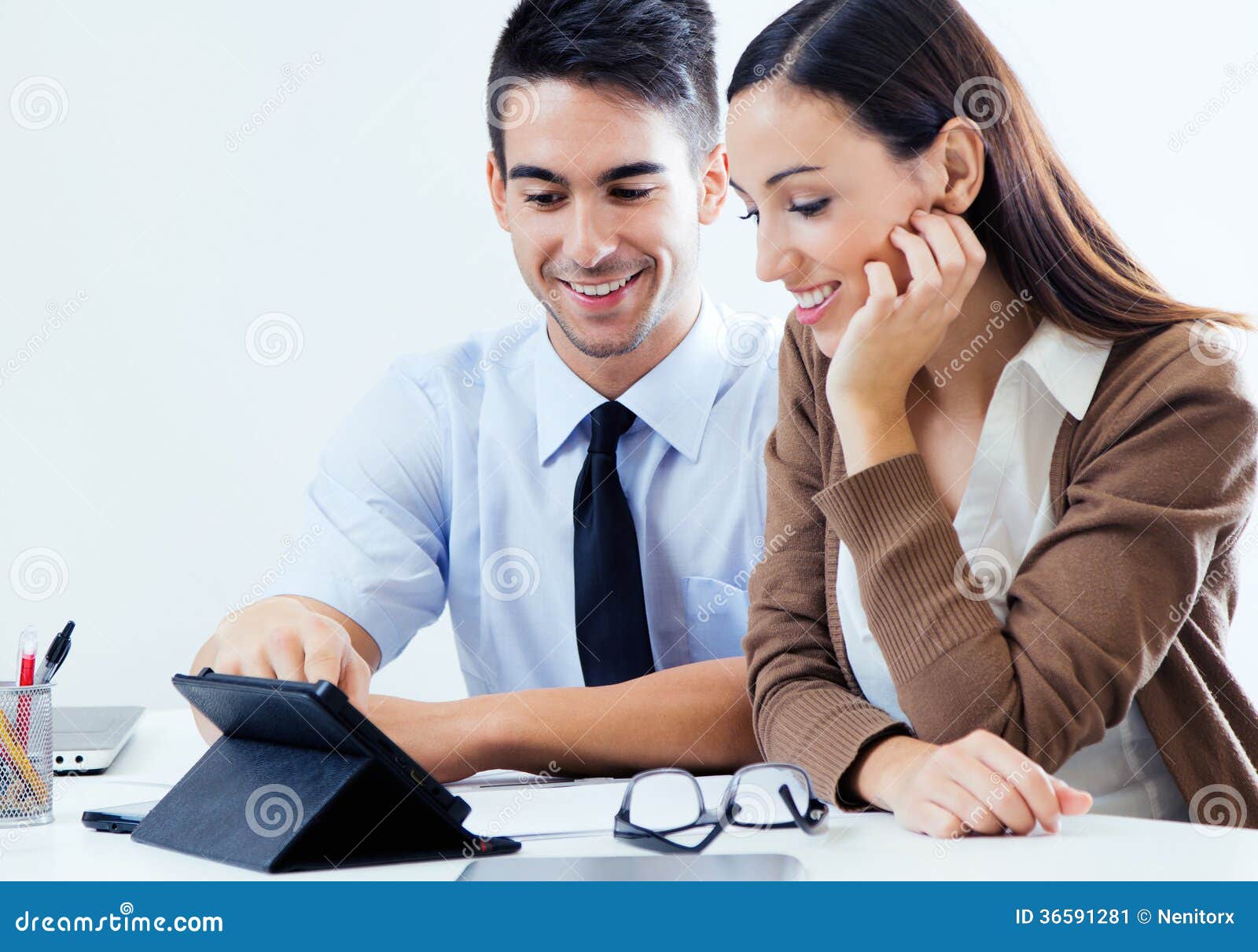 Successful Business People at Work Stock Image - Image of employee ...
