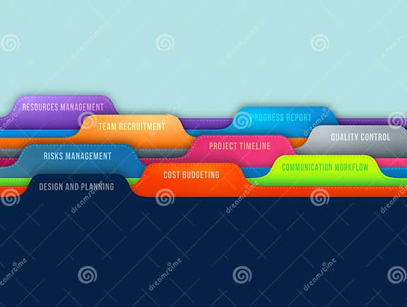 Successful Business Project Management Element Concept Stock Vector ...