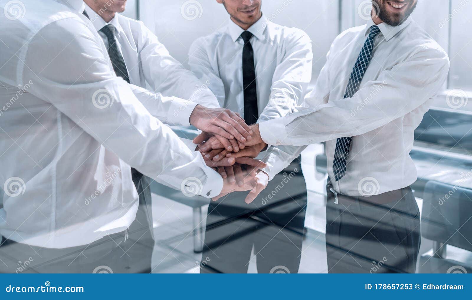 Successful Business by Showing Their Unity Stock Image - Image of ...
