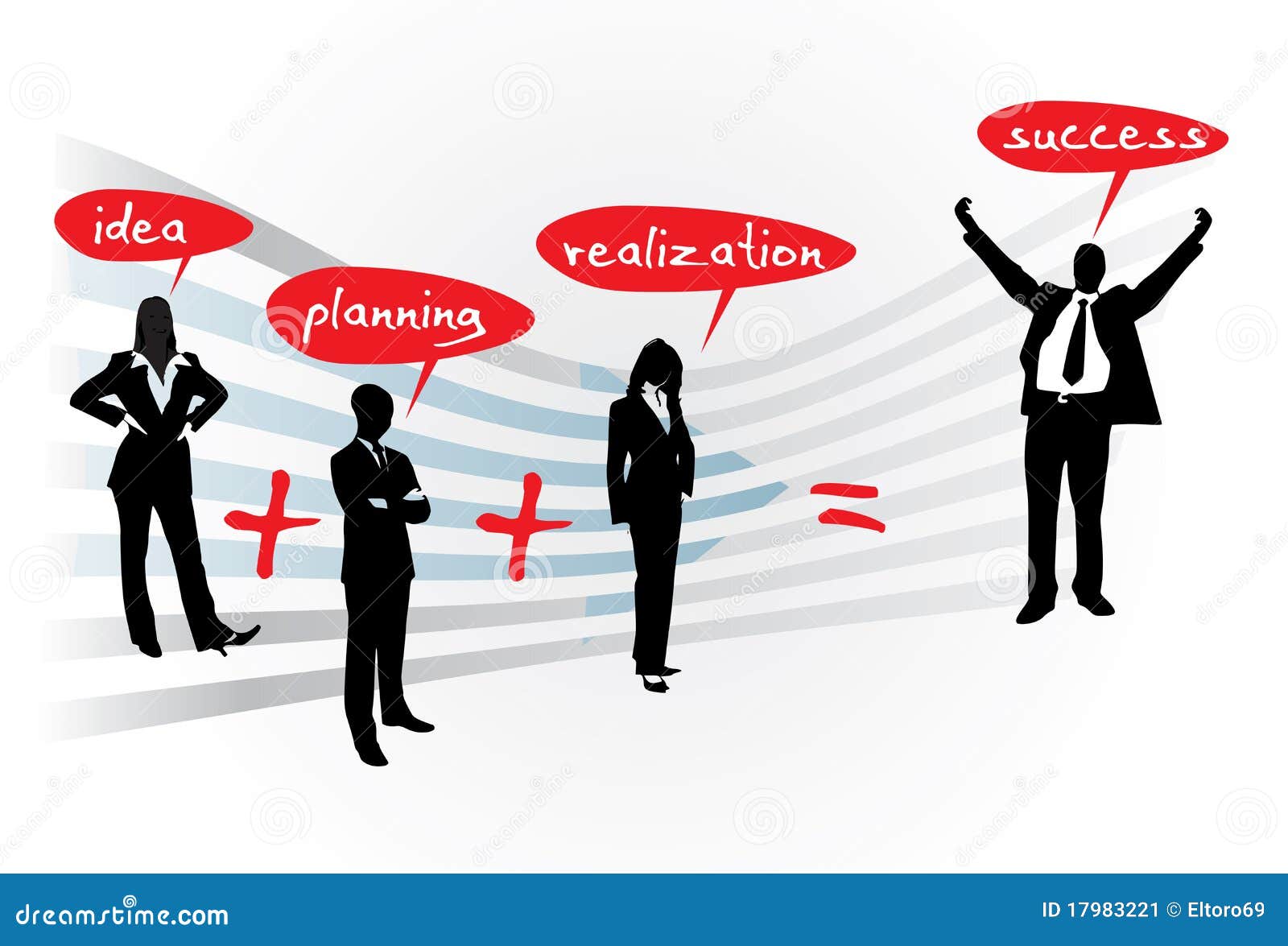 A Successful Business Steps Stock Vector - Illustration of effort ...