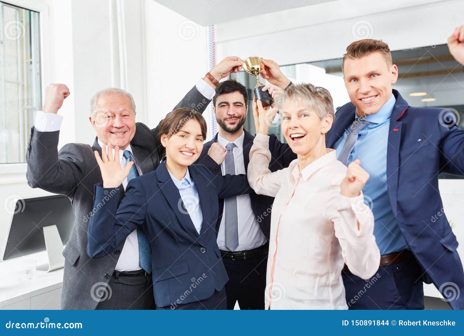 Successful Business Team Celebration Stock Photo - Image of people ...