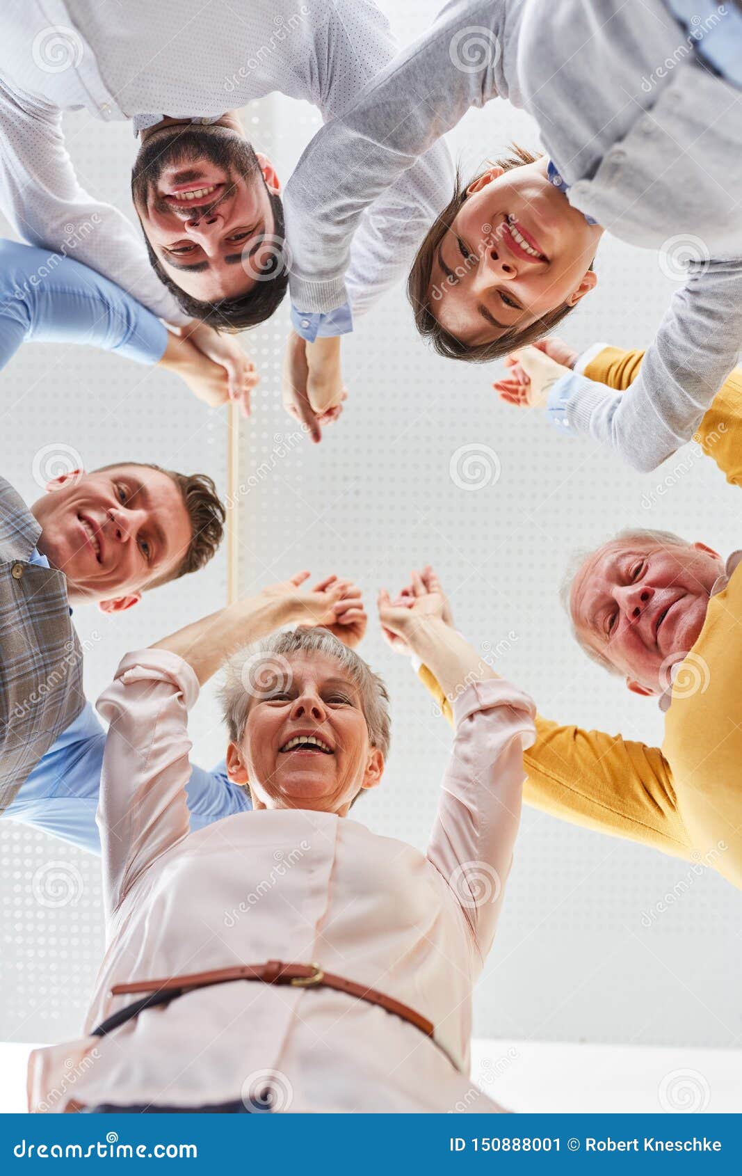 Successful Business Team in Circle Stock Image - Image of motivate ...