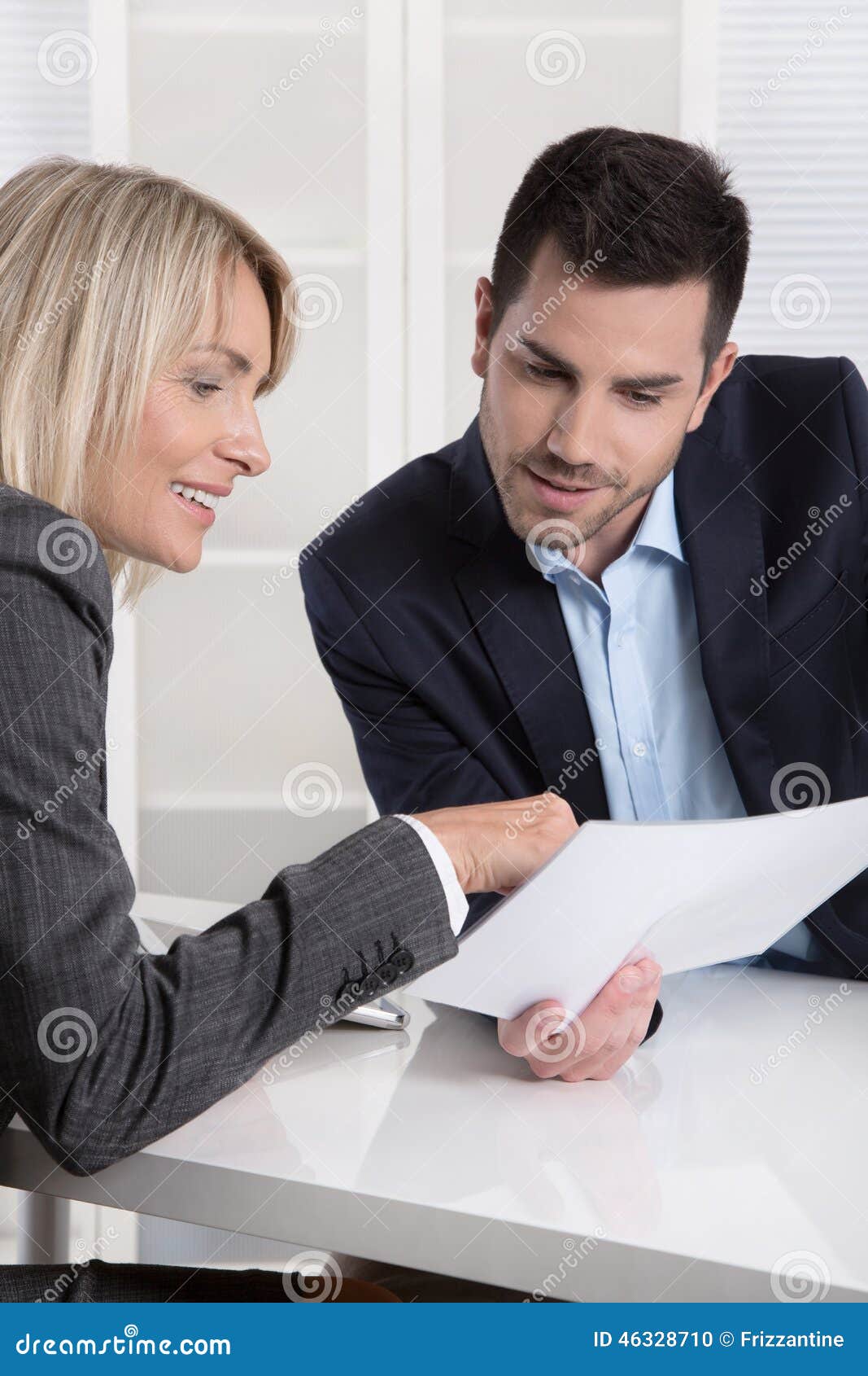 Successful Business Team or Costumer and Client in a Meeting. Stock ...