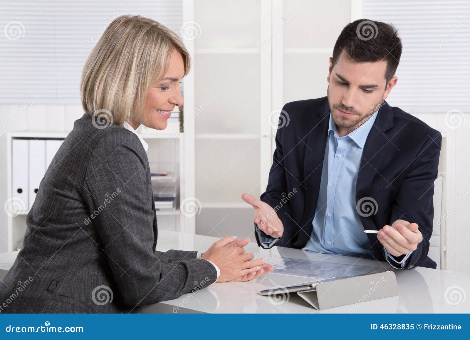 Successful Business Team or Costumer and Client in a Meeting. Stock ...