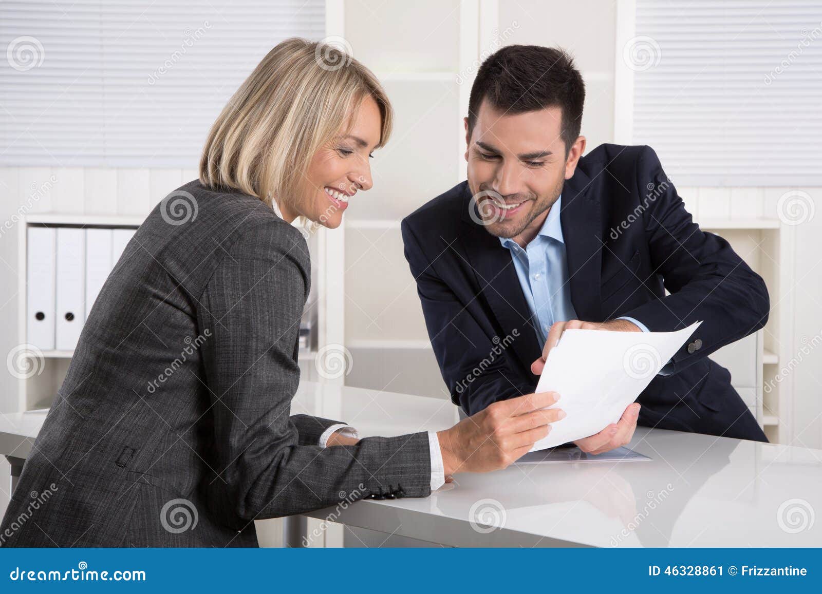 Successful Business Team or Costumer and Client in a Meeting. Stock ...