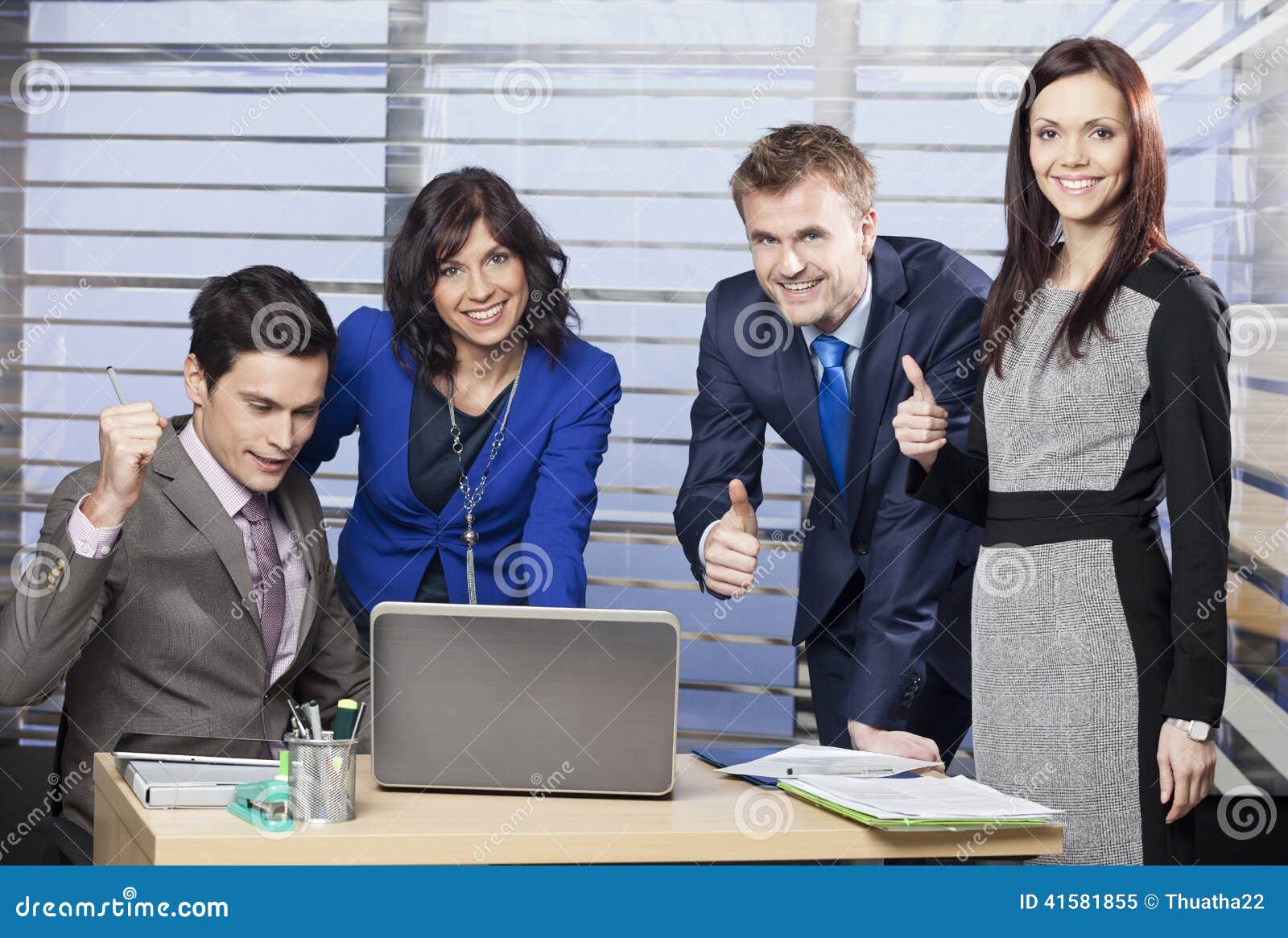 Successful business team stock image. Image of positive - 41581855