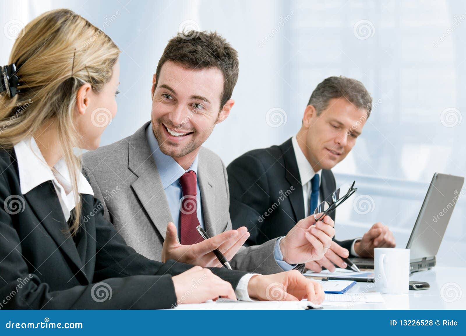 Successful Business Team in Office Stock Photo - Image of caucasian ...