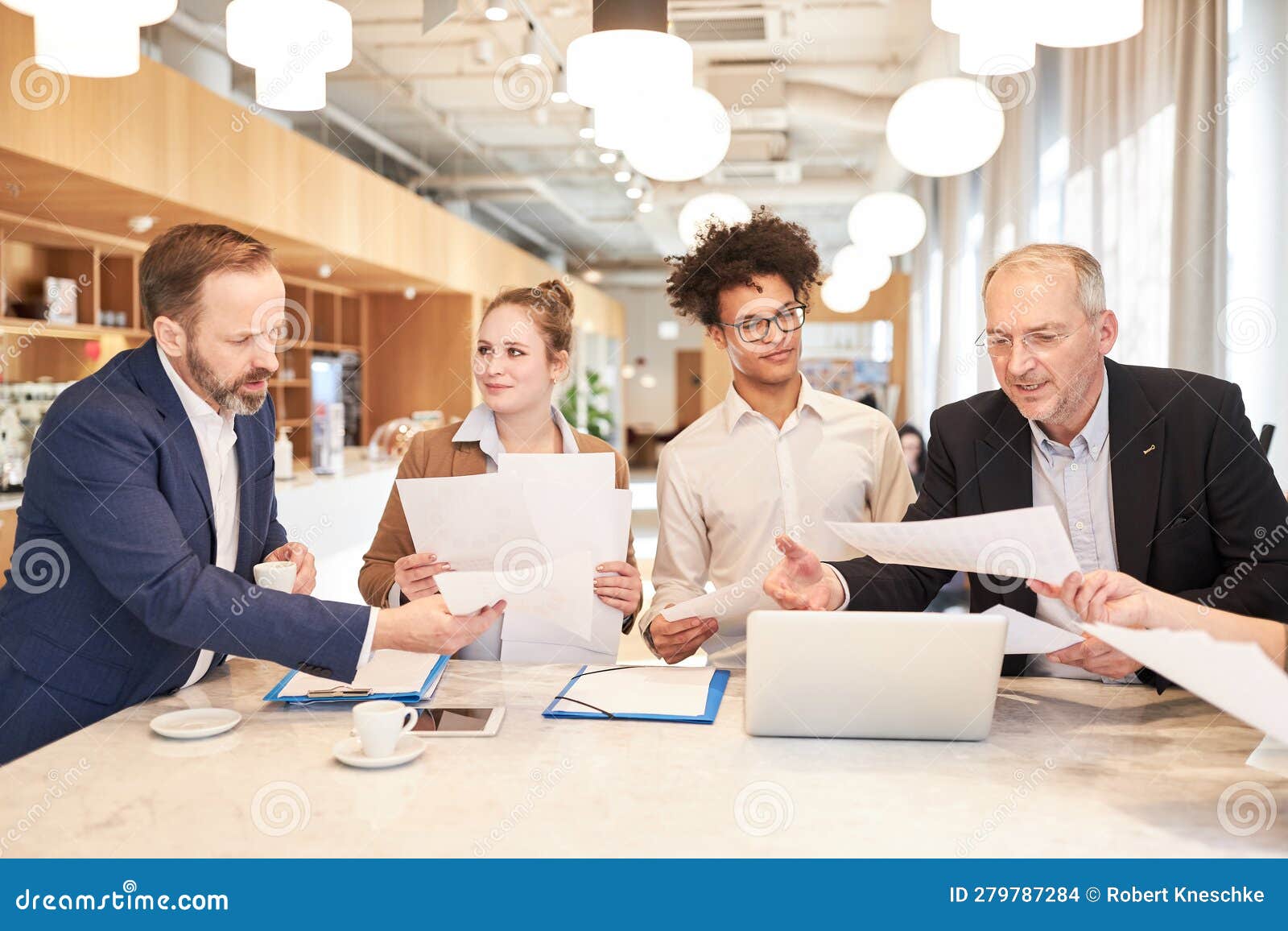 Successful Business Team in the Office Working Together Stock Photo ...