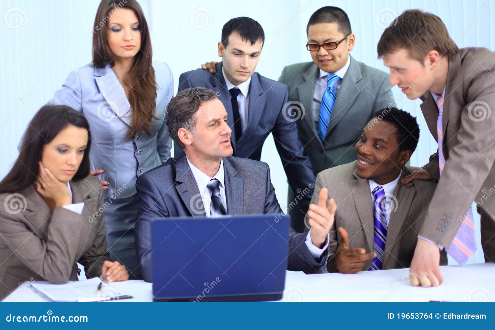 Successful Business Team Working Stock Photo - Image of busy, group ...