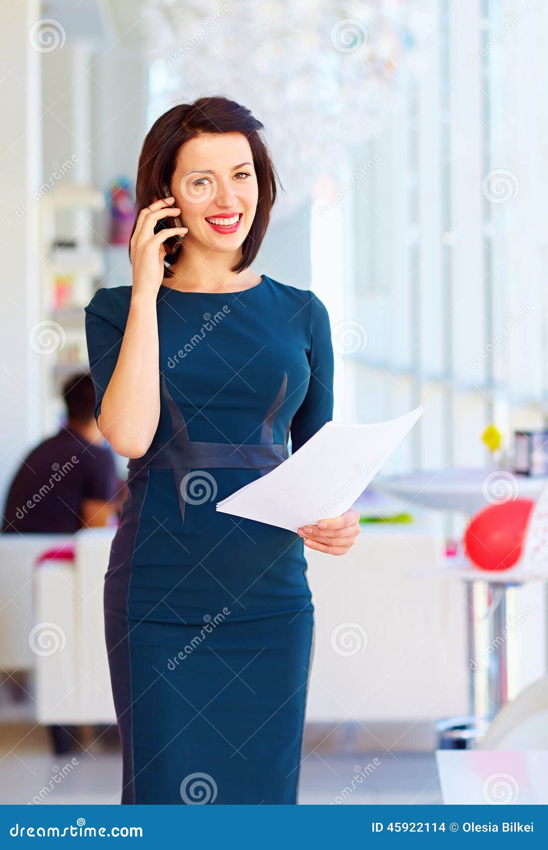 Successful Business Woman at Work Stock Photo - Image of executive ...