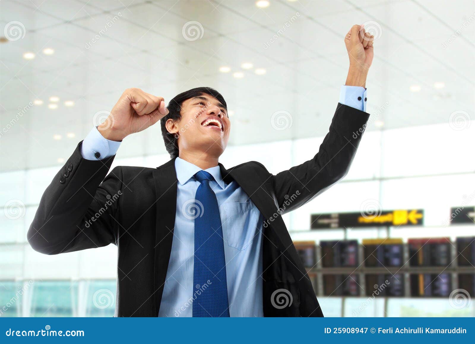 Successful businessman stock image. Image of happy, hands - 25908947